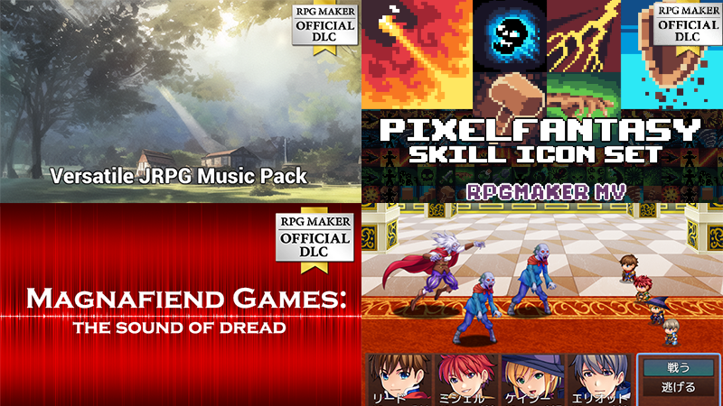 RPG Maker MV - Official DLC: Icon sets, Enemy assets, and two music ...