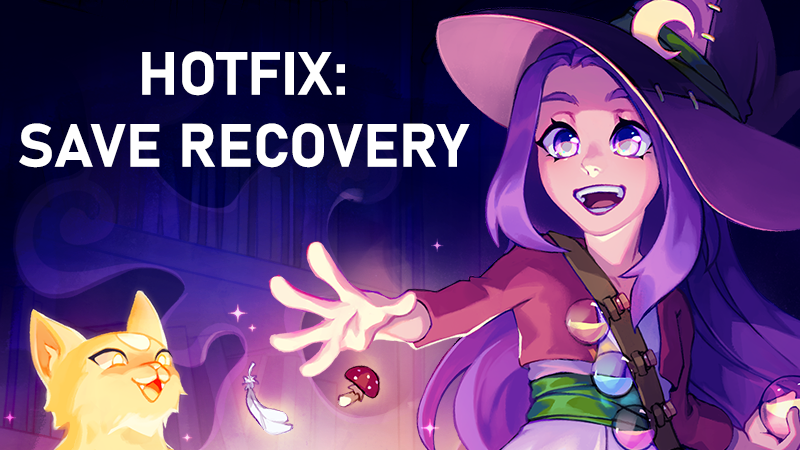 Potions: A Curious Tale - Patch - 1.0.1.0 - Lost Save Recovery - Steam News