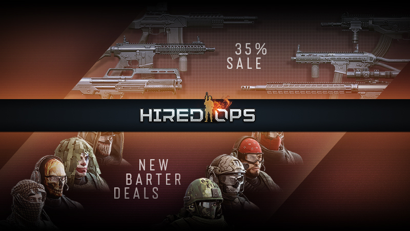 Hired Ops - Expanded exchange and discounts on weapons in Hired Ops ...