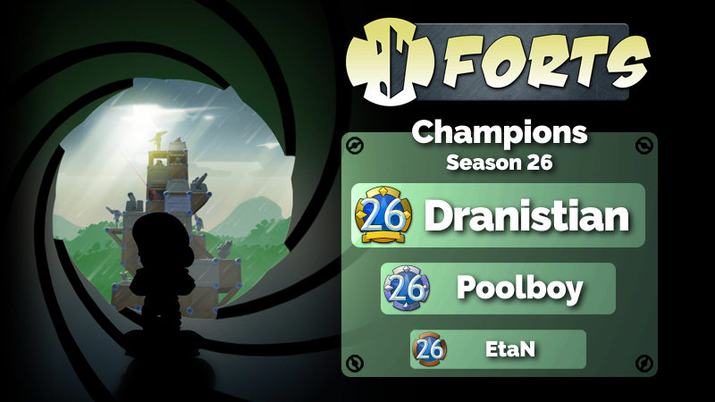 Forts - Forts Ranked Multiplayer - Season 26 Champions! - Steam News