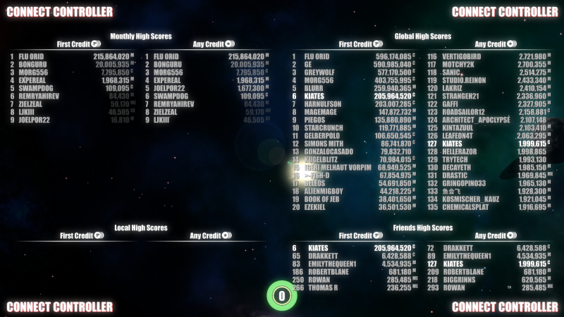 Solaroids - Monthly High Scores - August 2025 / September Challenge ...