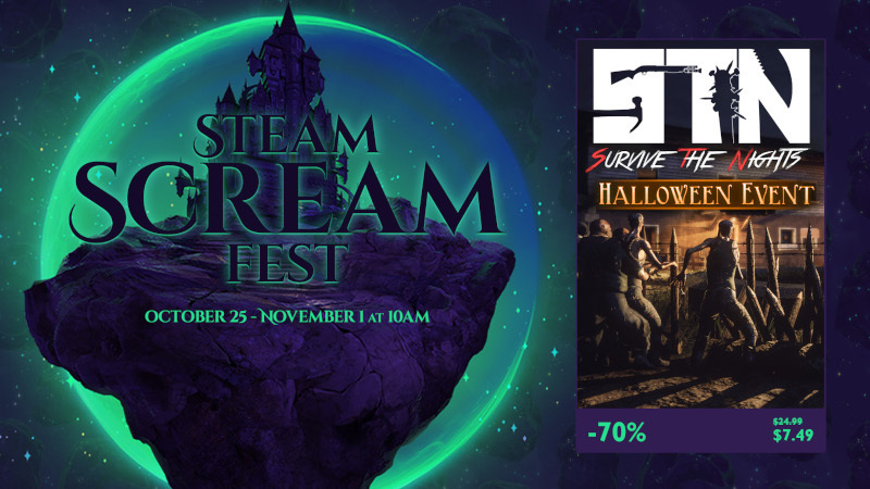 Survive the Nights - Steam Scream Fest - 70% Off Sale - Steam News