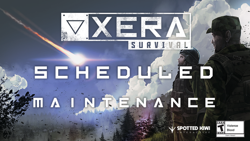 XERA: Survival - Scheduled Maintenance January 7th 6:30PM CST - Steam News
