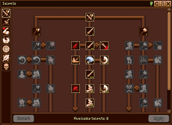 Overhauled skill trees