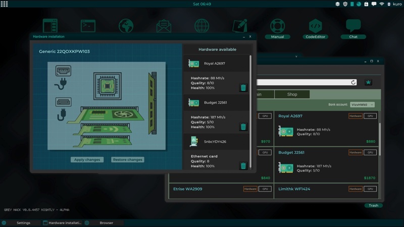 Steam :: Grey Hack :: Update v0.8.4458a