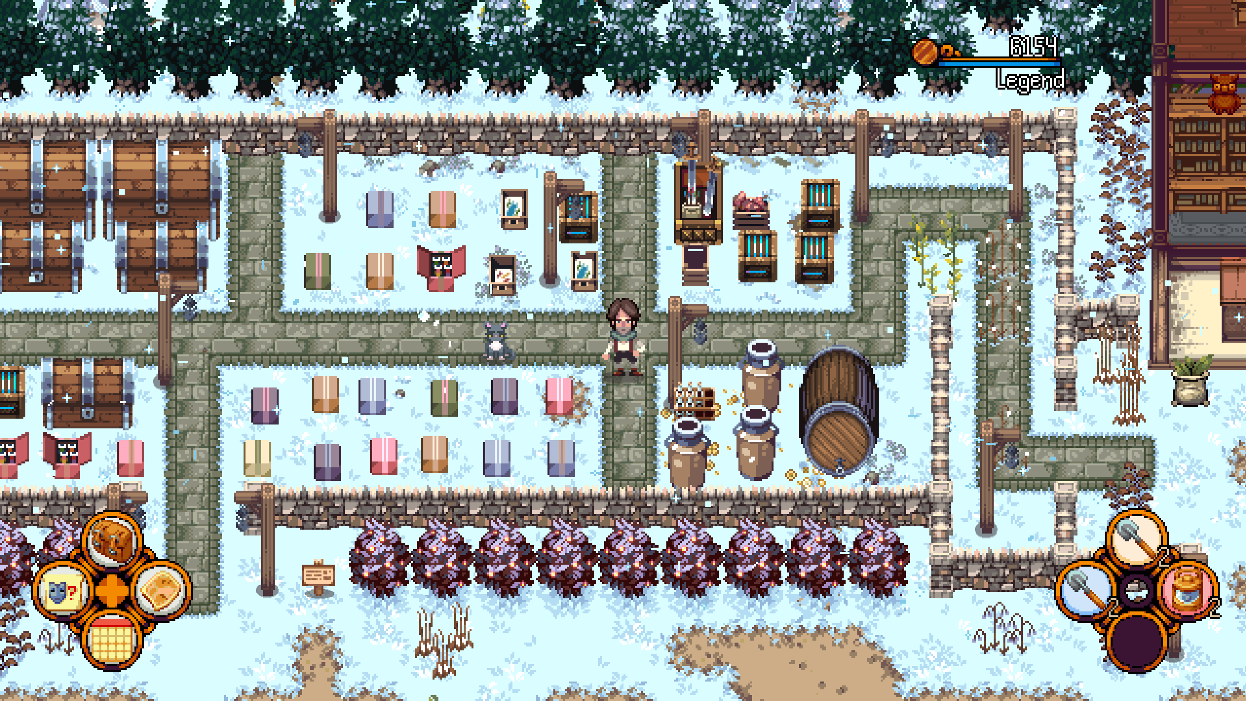 We've also spotted what looks like Santa's present store outside ...