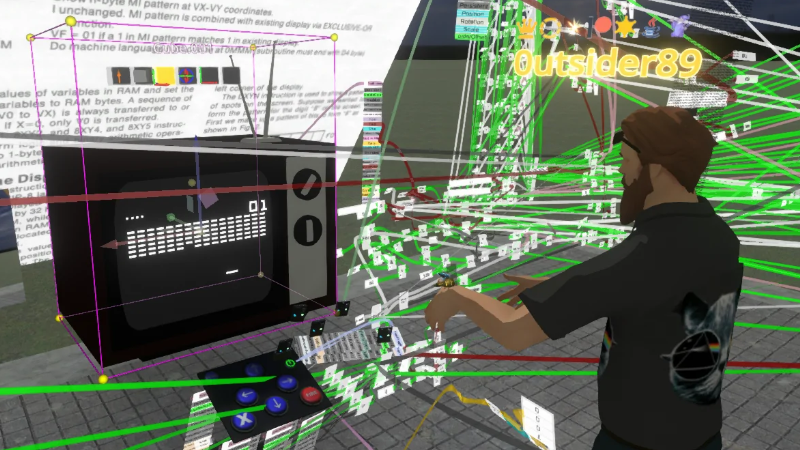 Neos VR - CHIP-8 emulator built completely in VR, avatar additions ...