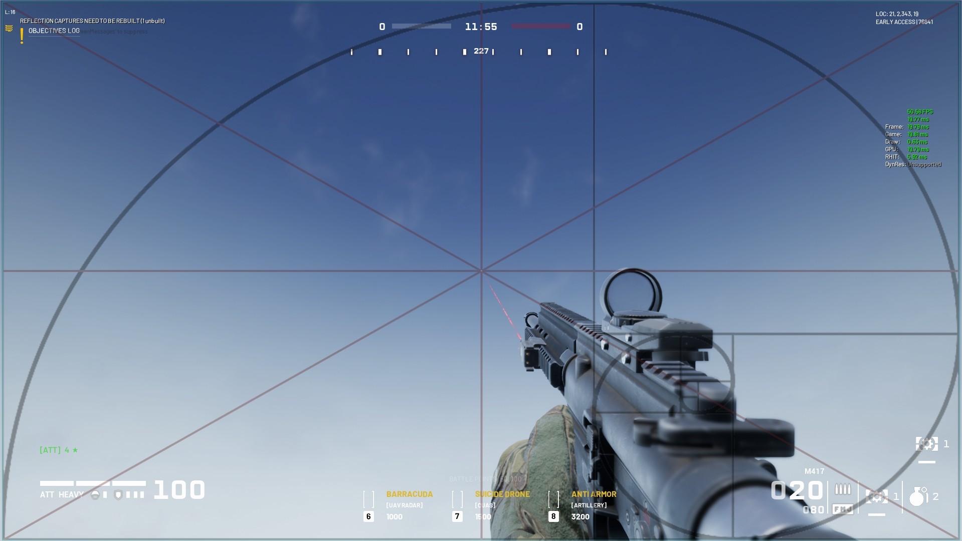 Weapon positions in practice