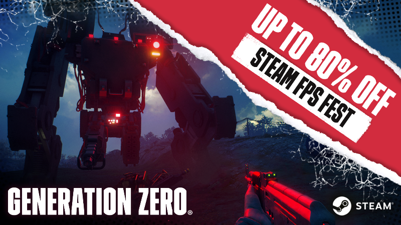 Generation Zero® - Save 80% on Generation Zero! - Steam News