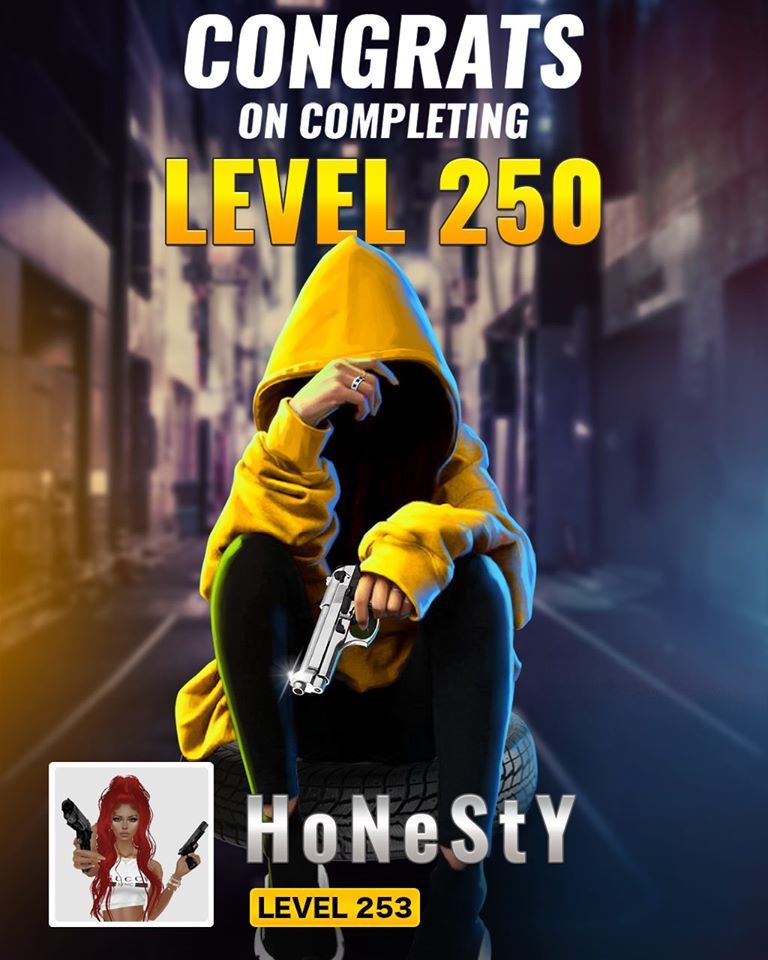 Congrats on completing Level 250 and still going strong!!!