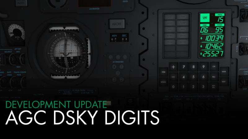 Reentry - A Space Flight Simulator - Development Update: Rendering DSKY ...
