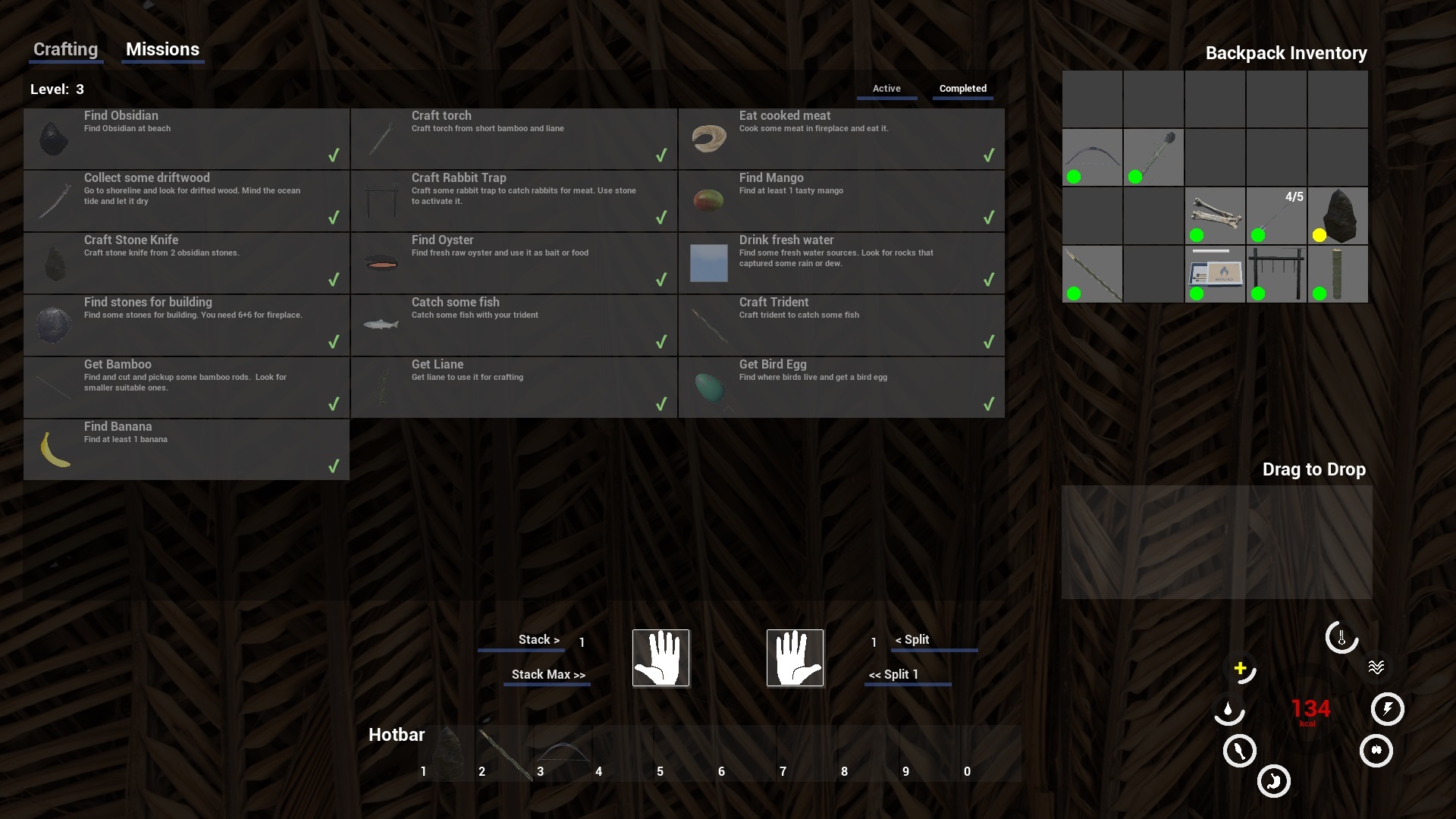 Missions Tab:
