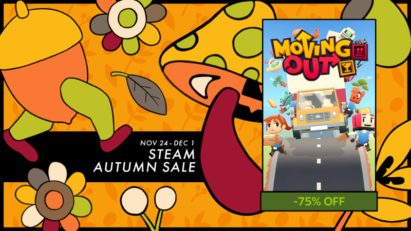 Moving Out - Up to 75% off in the Steam Autumn Sale! - Steam News