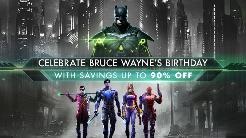 WB Games - Bruce Wayne's Birthday Sale! - Steam News