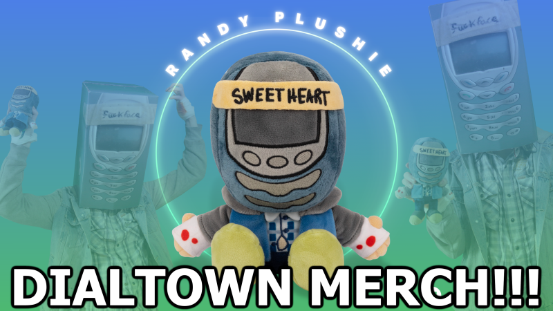 Dialtown: Phone Dating Sim - DIALTOWN MERCH - RANDY PLUSH NOW ON ...