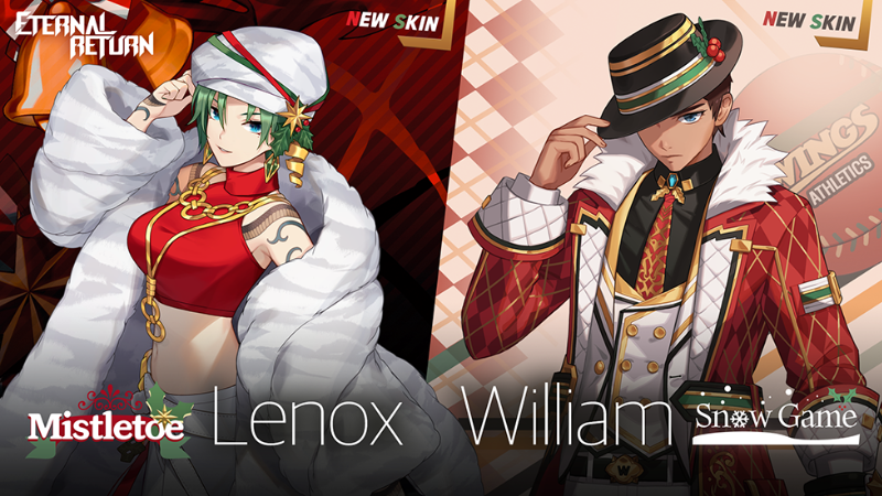 Eternal Return - Echion, Mistletoe Lenox, Snow Game William, and Xiukai ...
