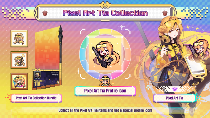 Eternal Return - Pixel Art Tia Collection Bundle Sale - Steam News