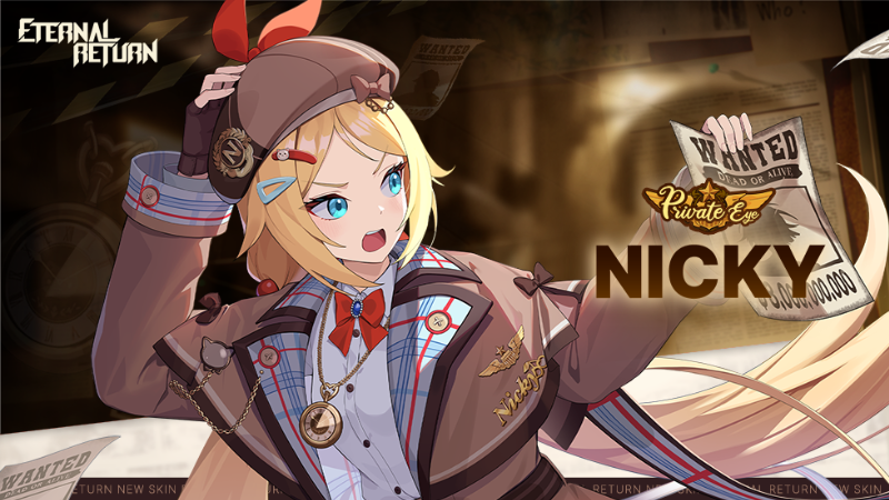 Eternal Return - [New Skin] Private Eye Nicky Preview - Steam News