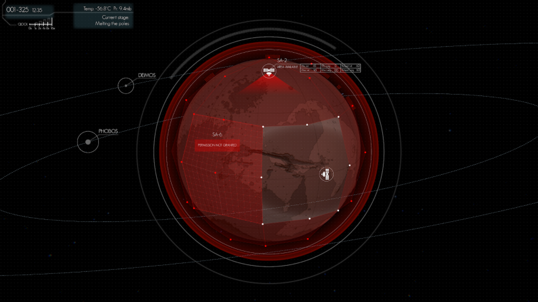 Early in-game HUD references from the orbital view.