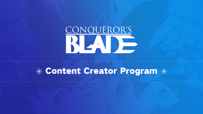 Steam :: Conqueror's Blade :: Content Creator Program