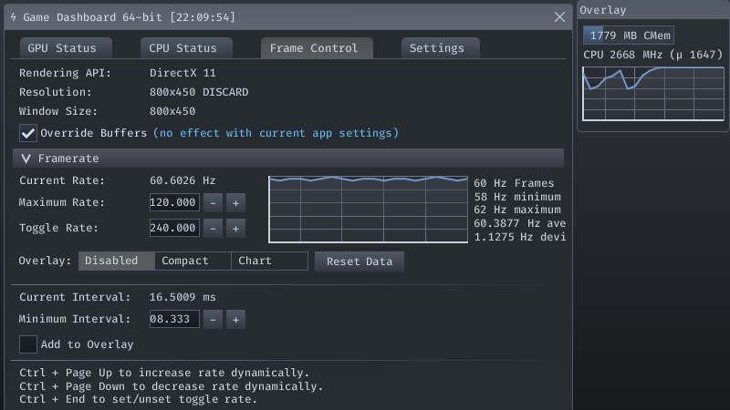 Game Dashboard - Update v1.2.0 - Steam News