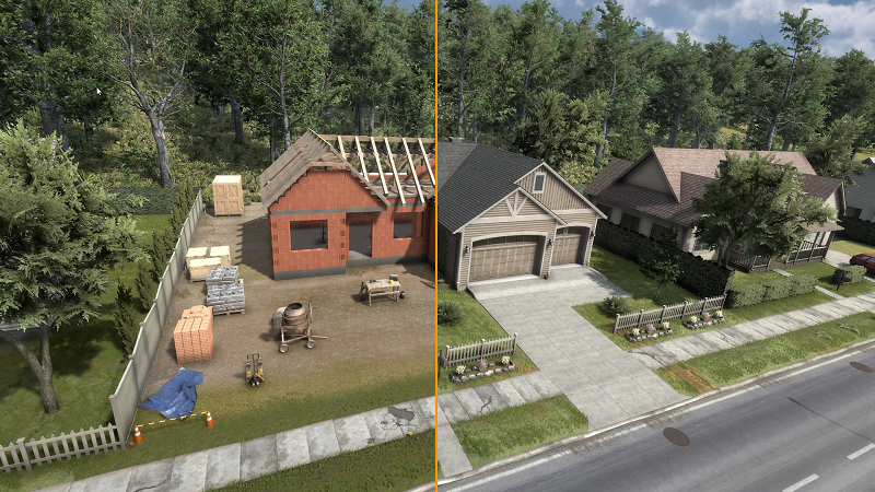 Builder Simulator - Devlog #1 - Before/After of building a House ...