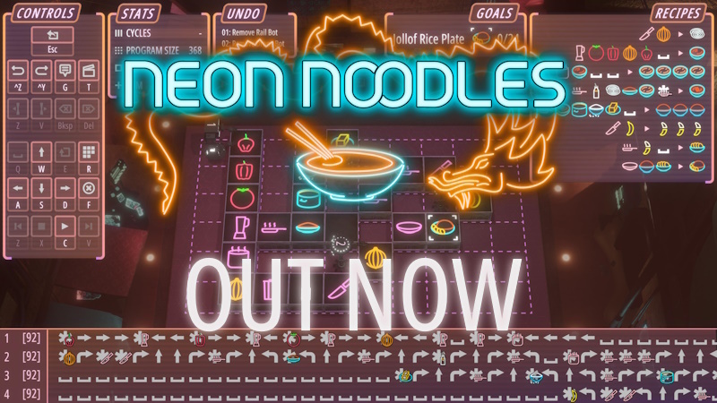 Neon Noodles - Neon Noodles is OUT NOW! - Steam News