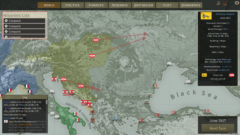 Ultimate Admiral: Dreadnoughts - Minor Update v1.3.8 R - Steam News