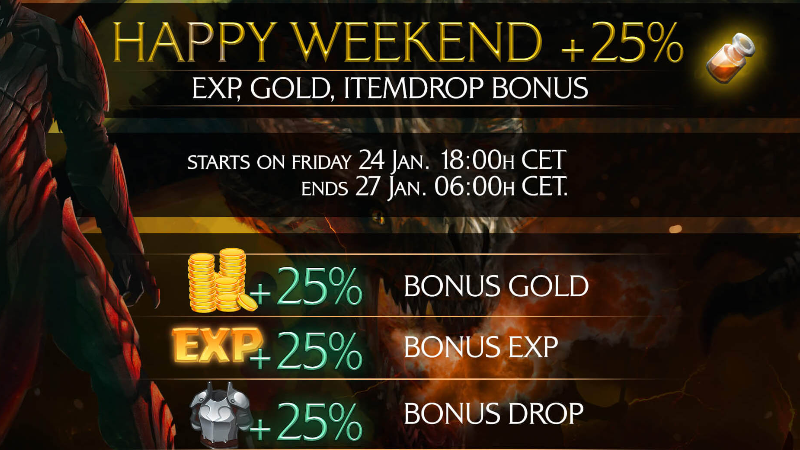 Inferna - BONUS WEEKEND +EXP +DROP +GOLD - Steam News