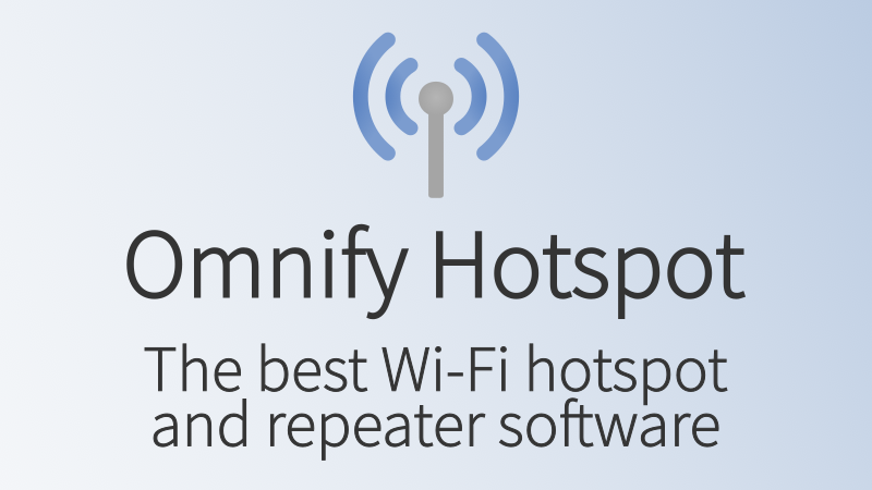 Omnify Hotspot - The Best Wi-Fi Hotspot and Repeater Software - Omnify Hotspot 2.3 Update ...