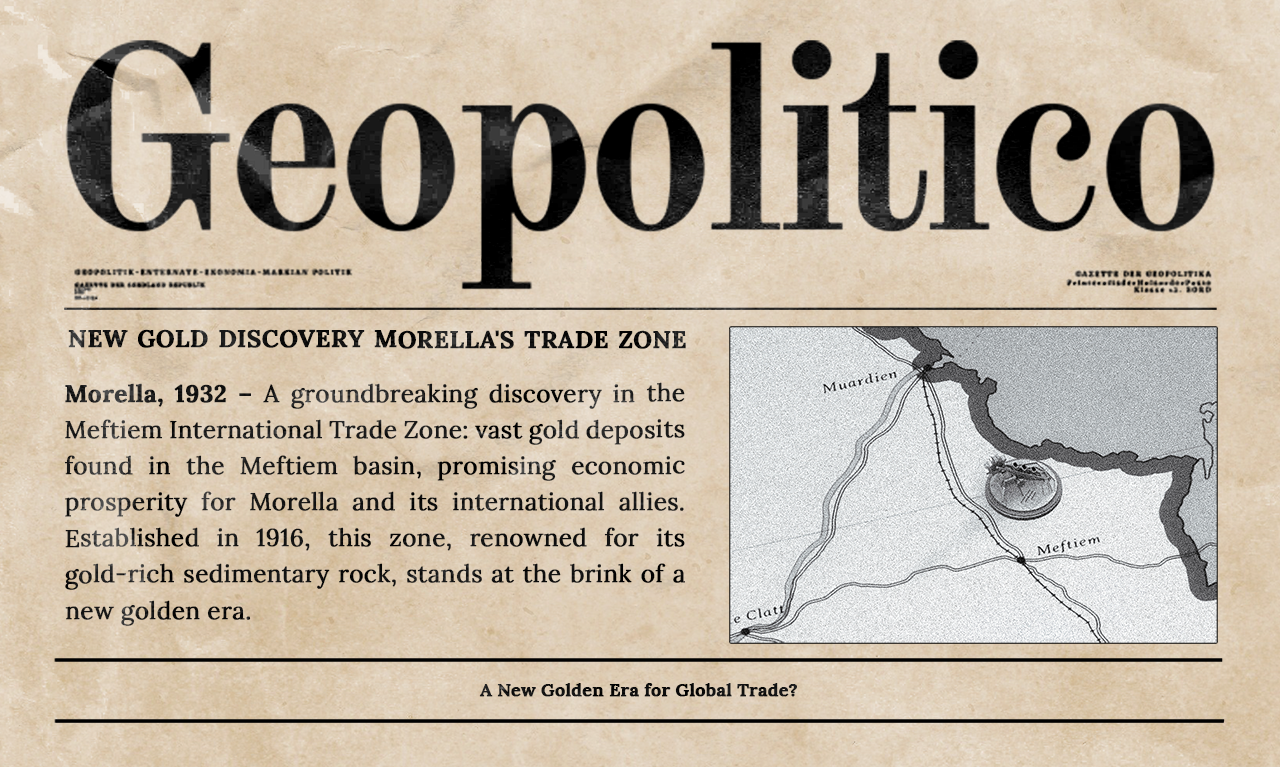 New Gold Discovery in Morella's Trade Zone