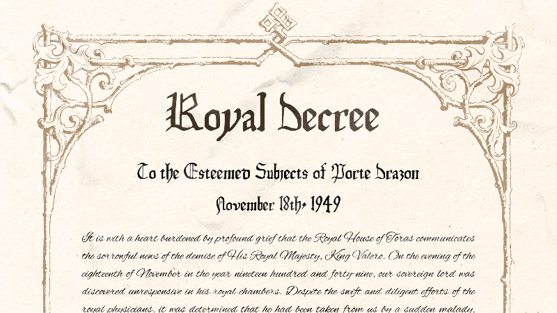 Suzerain - The King is dead, long live the King! - Steam News