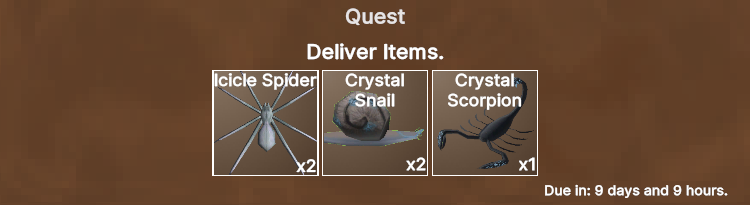 The NPC window now has more details on NPC quests, like the amount and ...