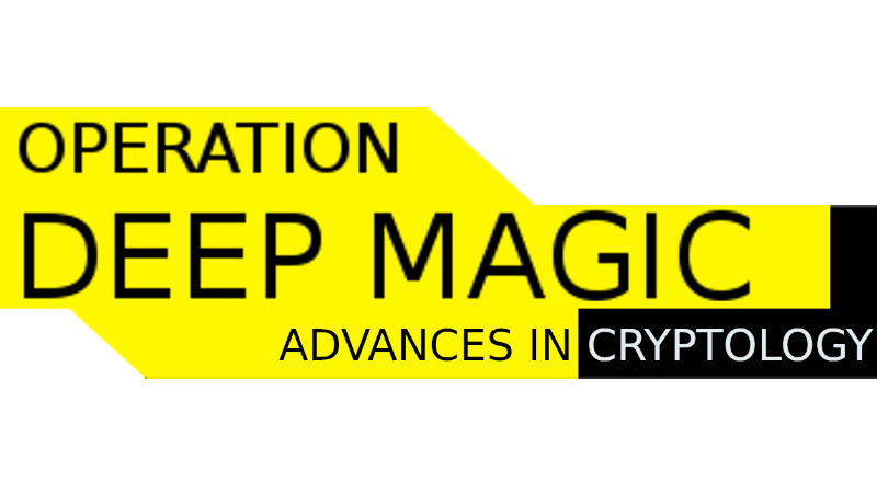 Operation Deep Magic: Cryptanalysis - Advances in Cryptology 1 - Steam News