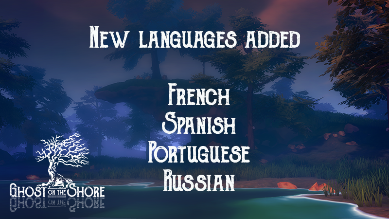 Ghost on the Shore - More languages available - Steam News