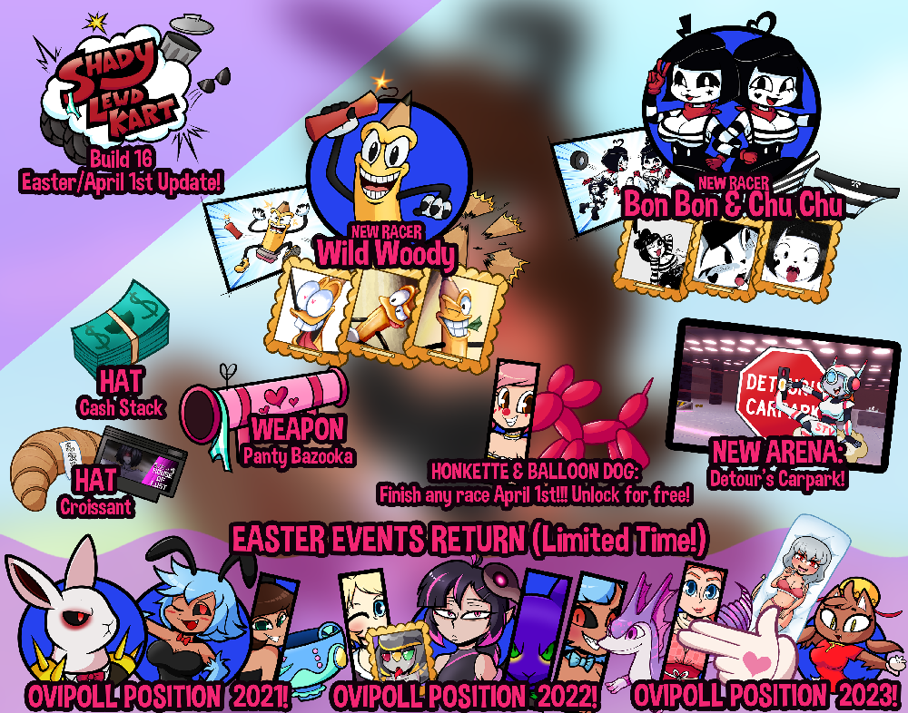 The Shady Lewd Kart Easter Update is NOW LIVE for 2024!