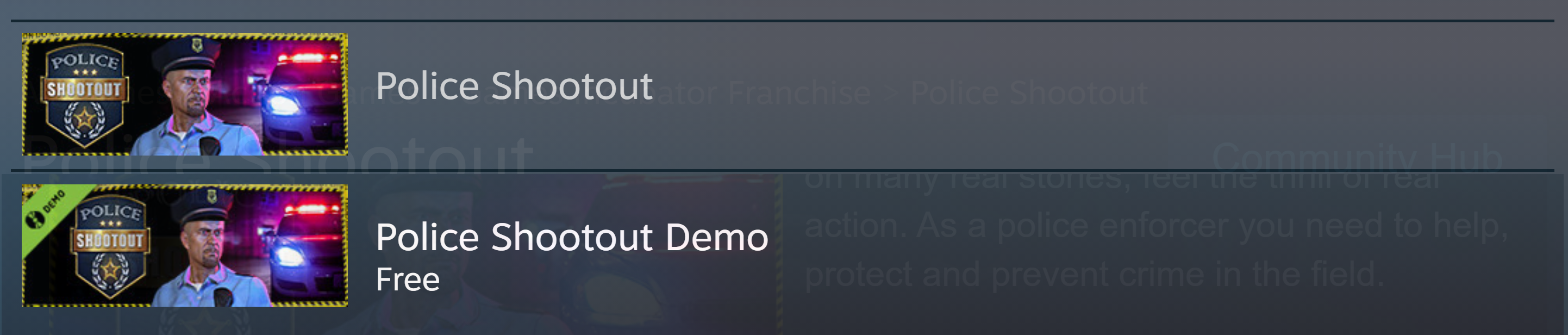 If you haven't played the Police Shootout demo yet - PLAY IT NOW!