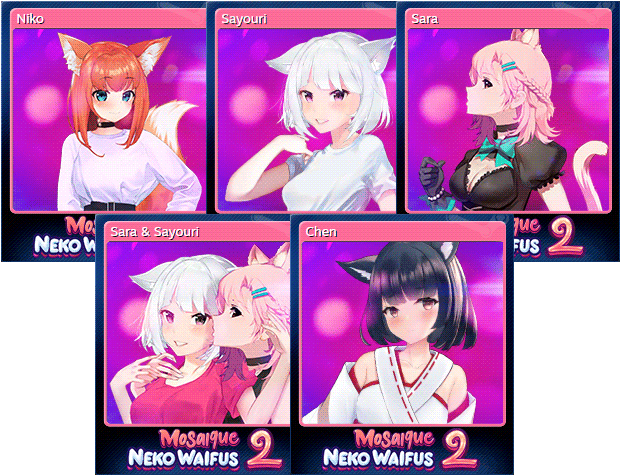 Steam Community :: Mosaique Neko Waifus 2
