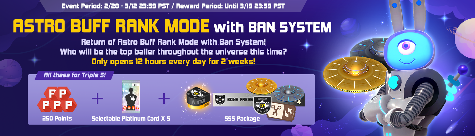 9. Astro buff rank mode with Ban system