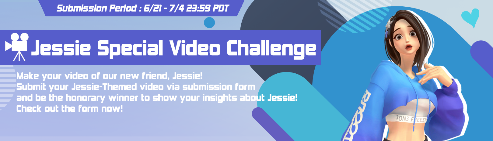 Make your video of our new friend, Jessie!