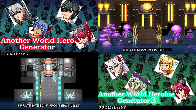 RPG Maker MZ - New DLC: Another World Hero Generator! Two New KR Tilesets! - Steam News