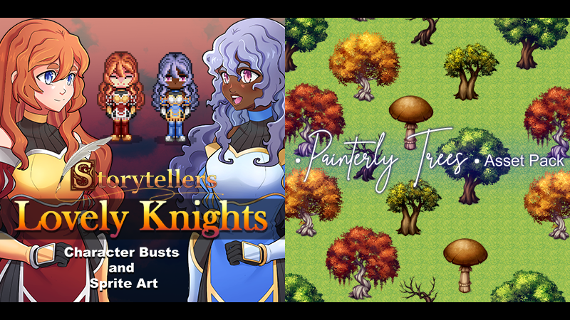 RPG Maker MZ - New DLCs: Lovely Knights Character Assets, Painterly ...