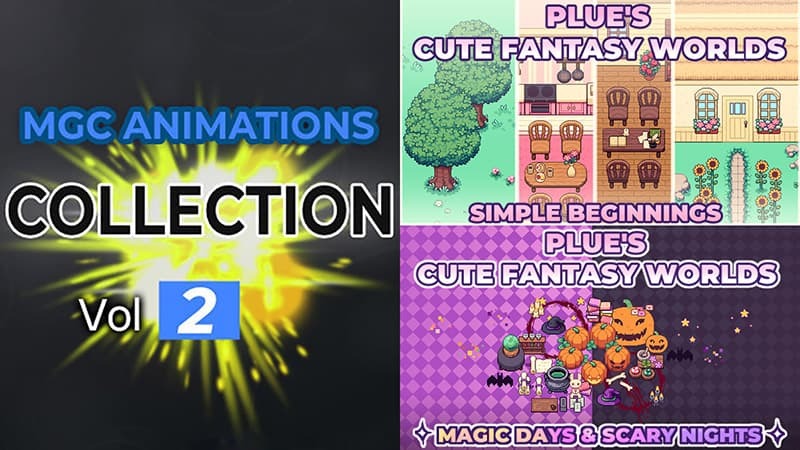 RPG Maker MZ - New MZ Effekseer Animations! Two New Tilesets! - Steam News