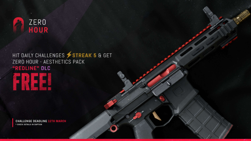 Zero Hour - Daily Challenge [ Win Free Aesthetics Event ] - Steam News