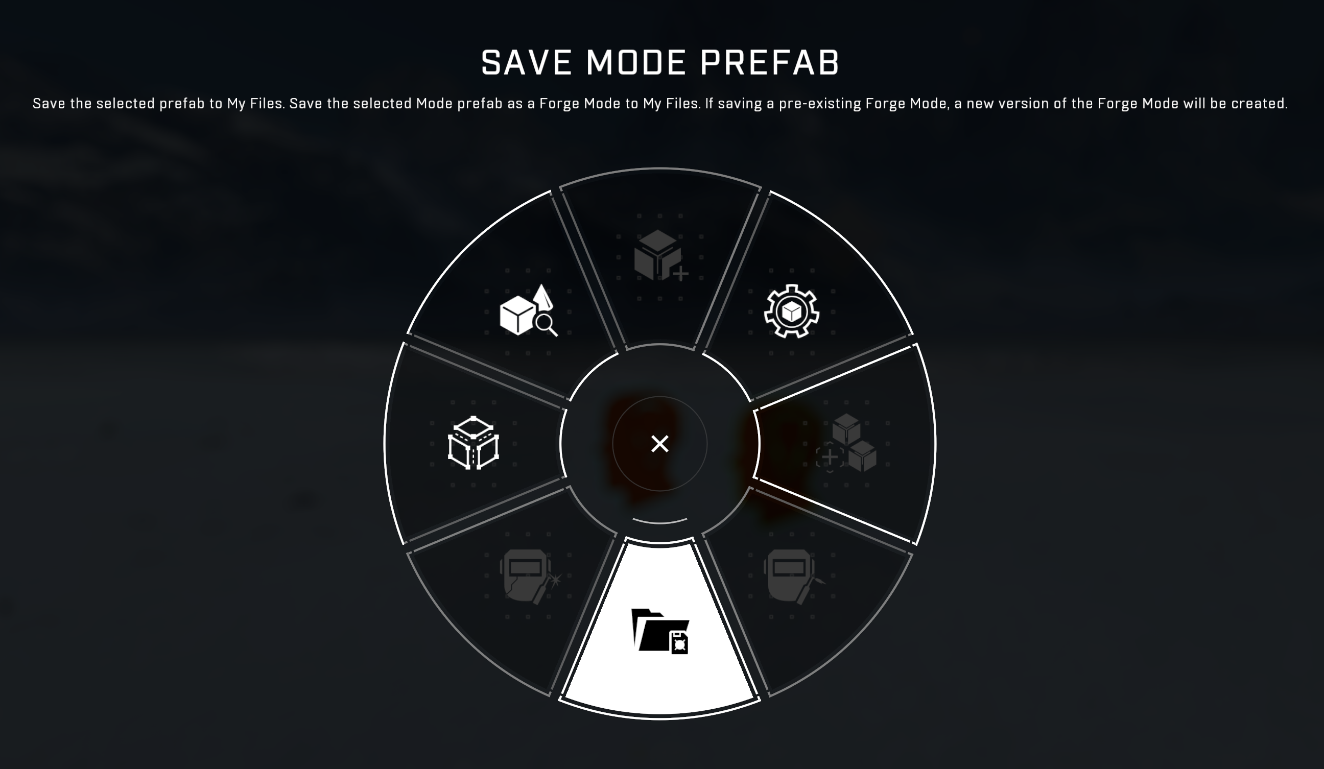 Saves a Forge Mode based on the logic in the Mode Prefab’s Mode Brains