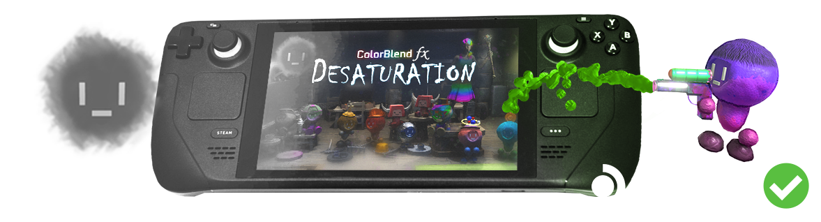 Desaturation is now verified on Steam Deck!