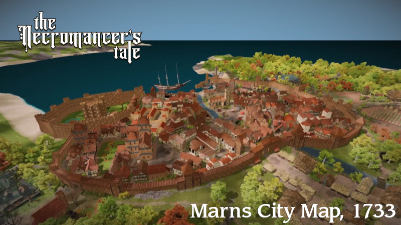 The Necromancer's Tale - Marns (1733) City Map - in progress! - Steam News