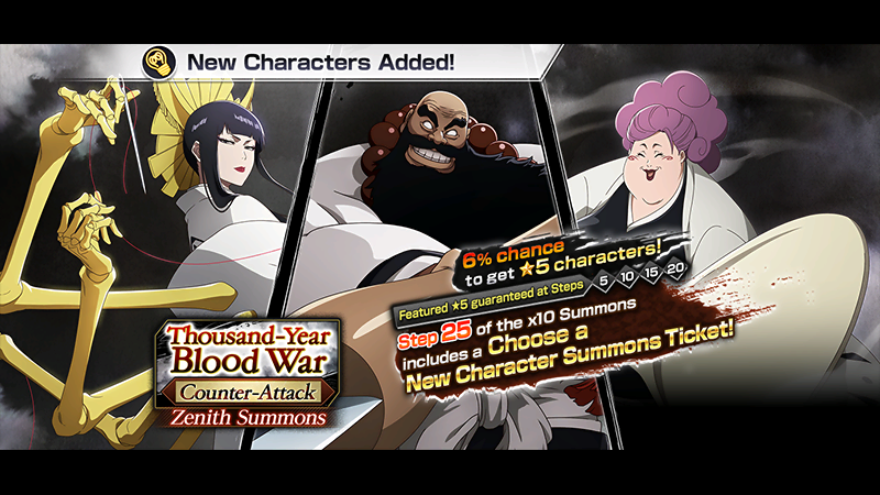 BLEACH Brave Souls - Thousand-Year Blood War Zenith Summons: Counter ...