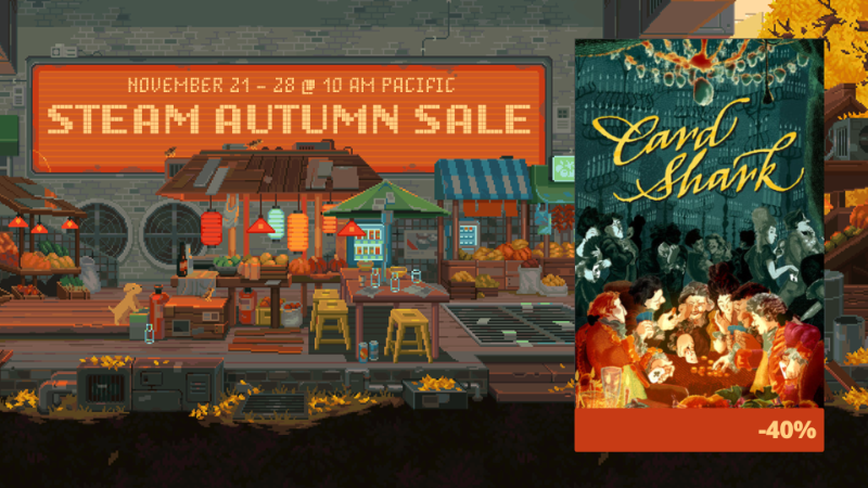 Card Shark - Card Shark in the Autumn Sale + more - Steam News