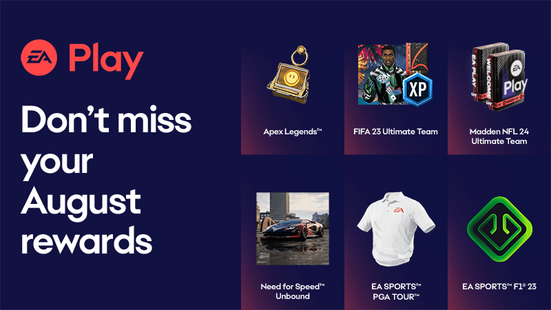 EA Play - Claim your August rewards with EA Play* - Steam News